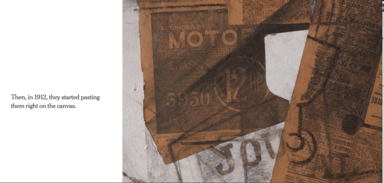 Rich storytelling, newspapers as cubists’ inspiration | García Media