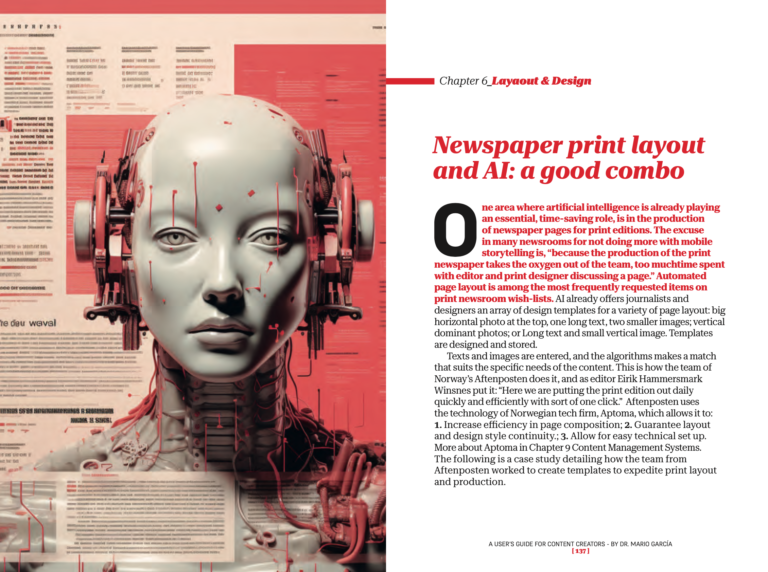 Getting AI help to create front page of the future | García Media